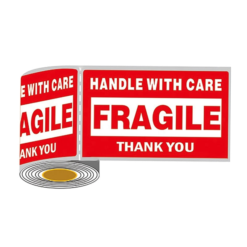 AMZER Outer Box English Warning Fragile Label Self-adhesive Sticker
